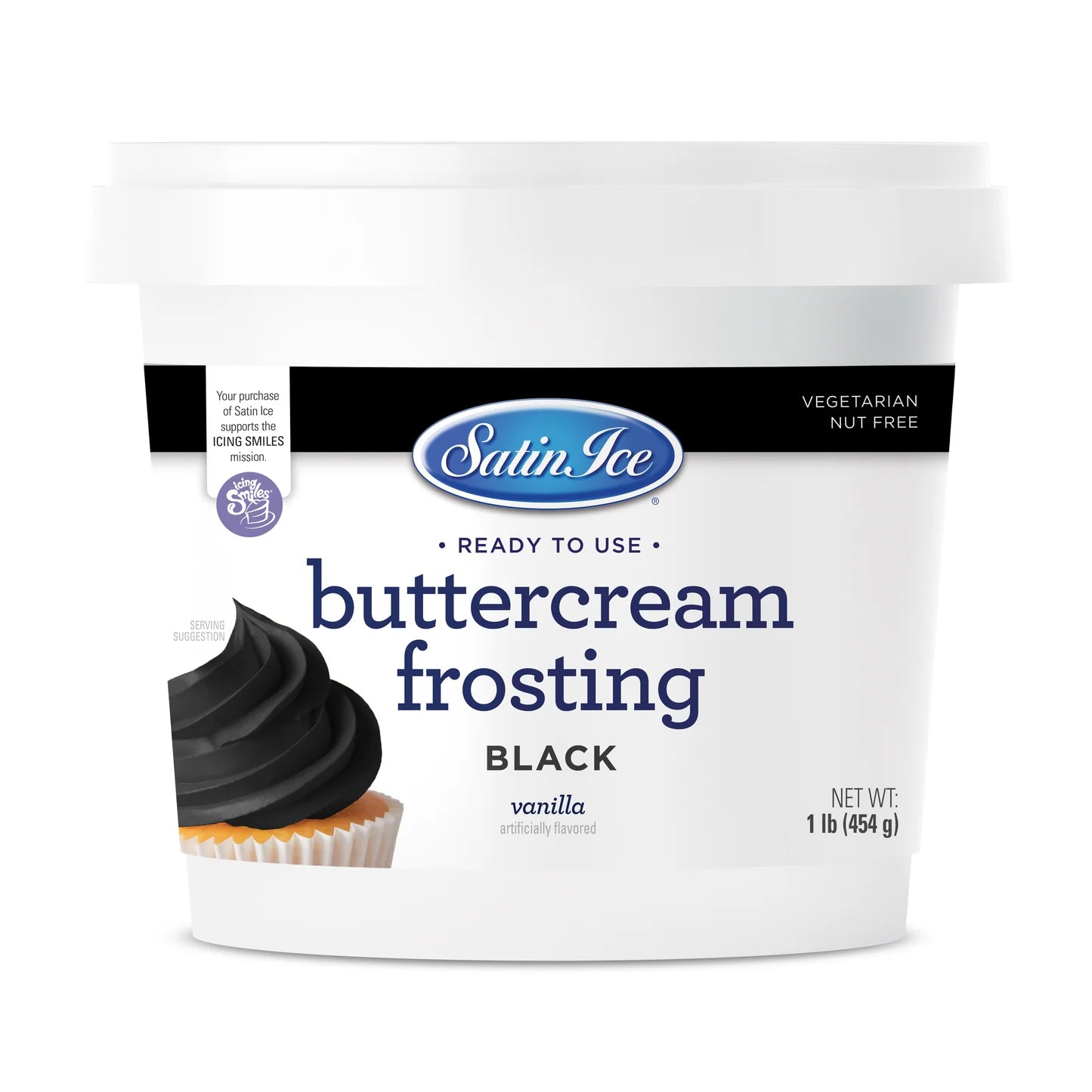 Buttercream Frosting Black Vanilla 1 Lb – Cakewalk @Candyland Crafts