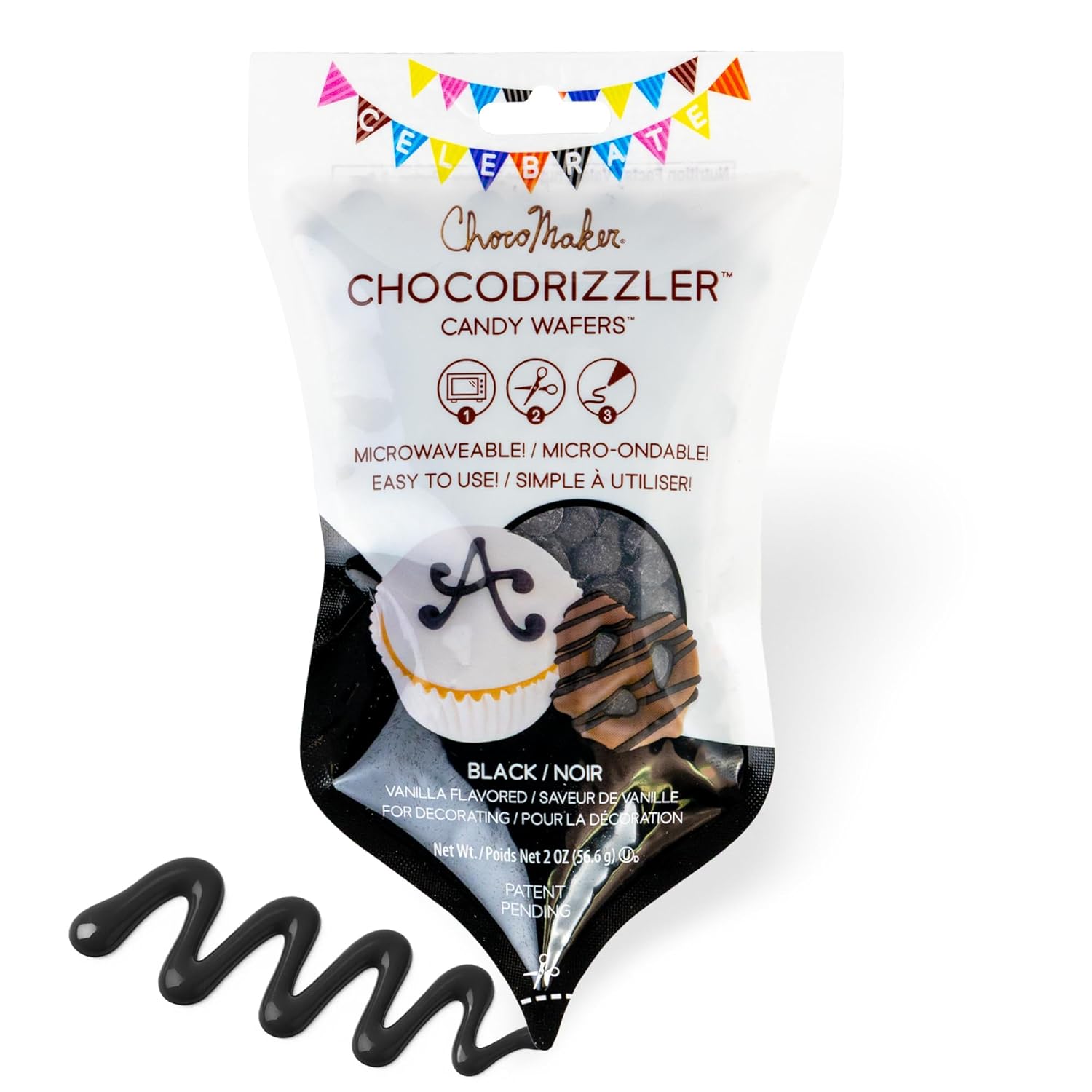 Chocodrizzler Candy Wafers Microwaveable Pouch 2 oz – Easy Drizzle ...