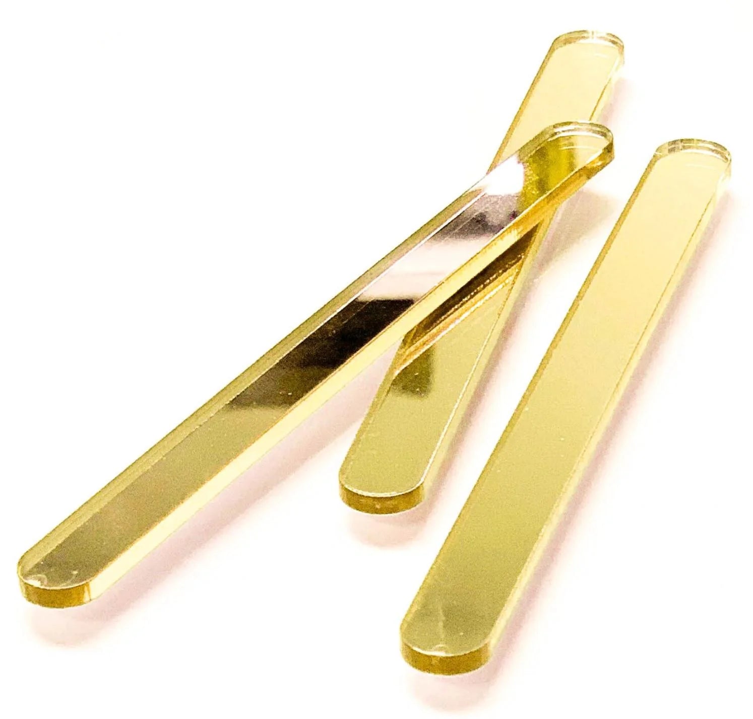 Gold Mirror Popsicle Sticks 12 count – Cakewalk @Candyland Crafts