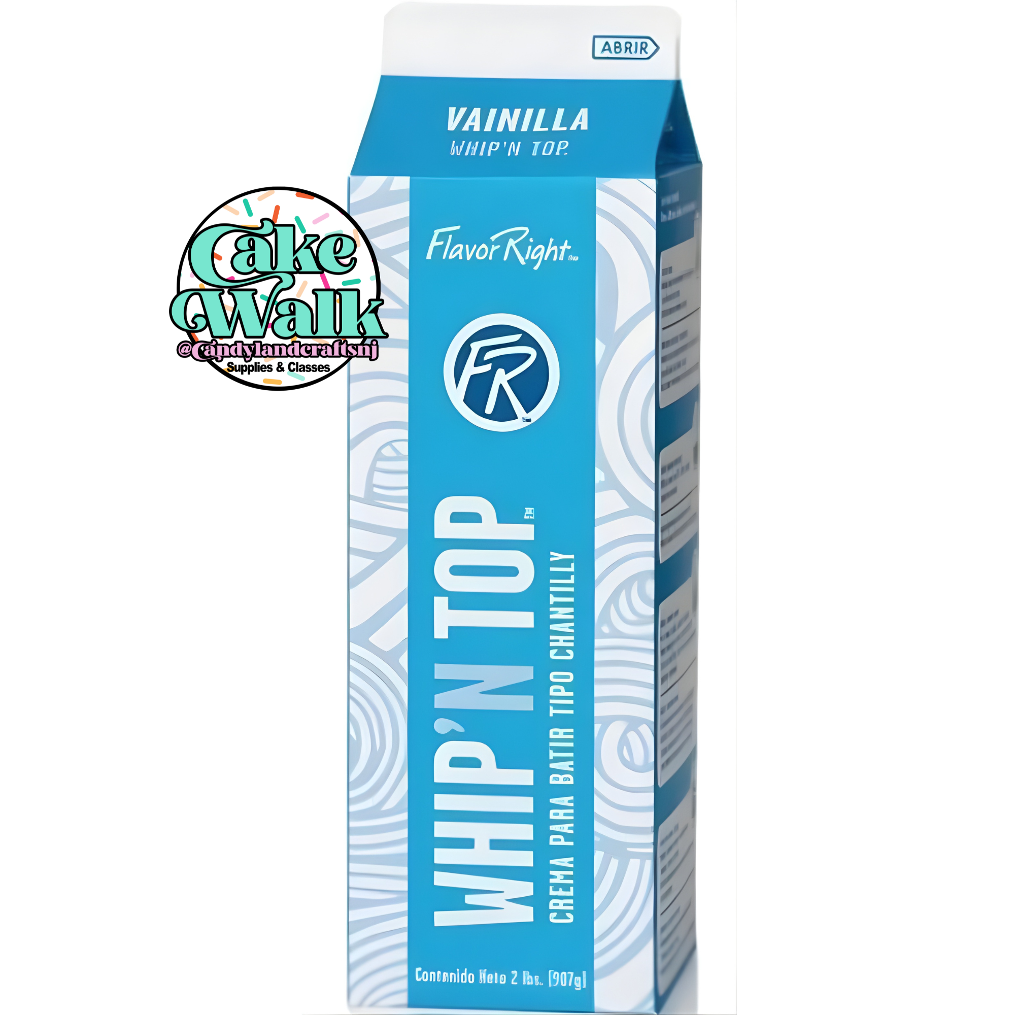 Whip n Top Vanilla 2 lbs – Cakewalk @Candyland Crafts